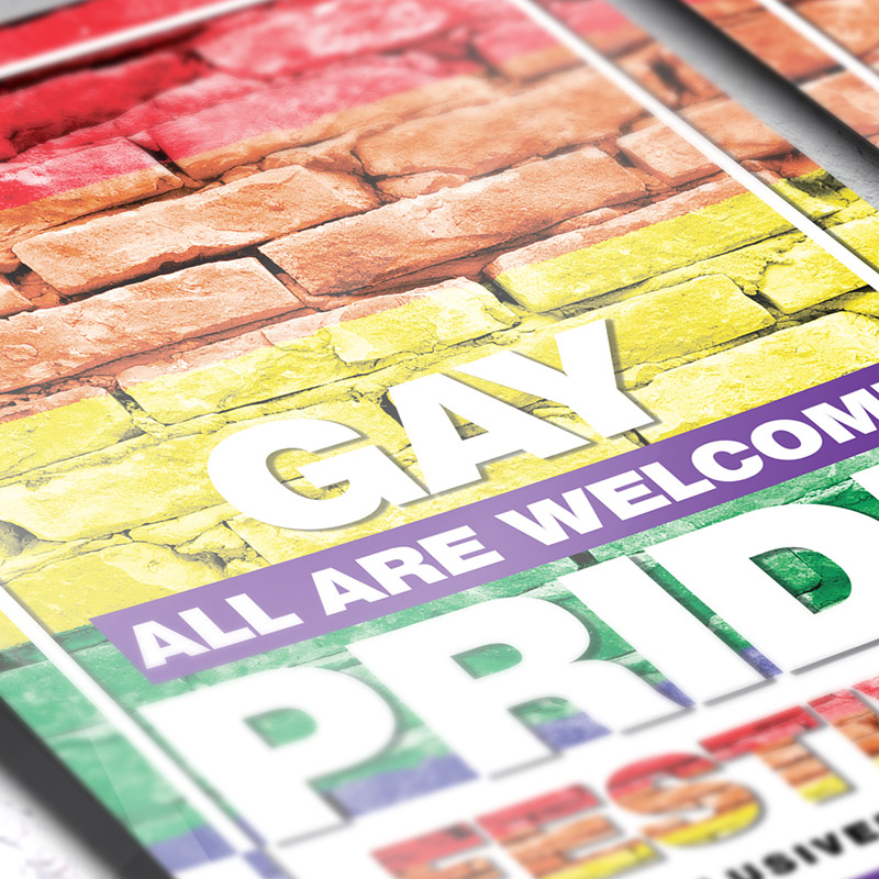 Gay Pride Festival Premium Flyer Template Facebook Cover