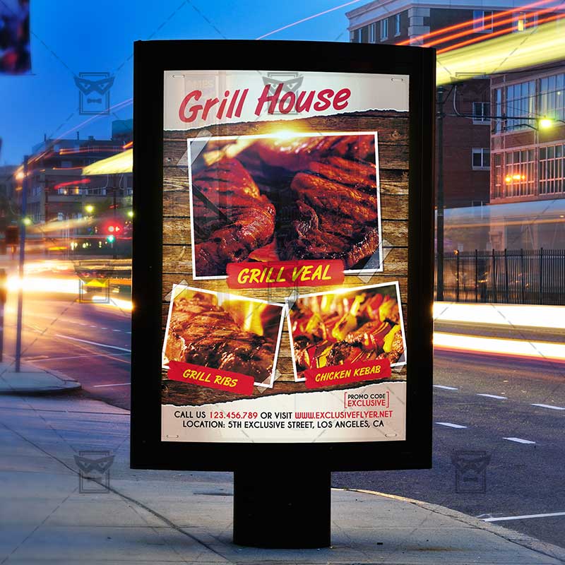 grill-house-premium-flyer-template-instagram-size-flyer