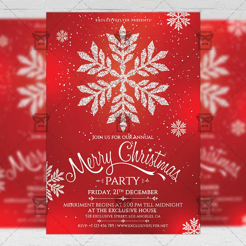 Christmas Invitations Templates Free