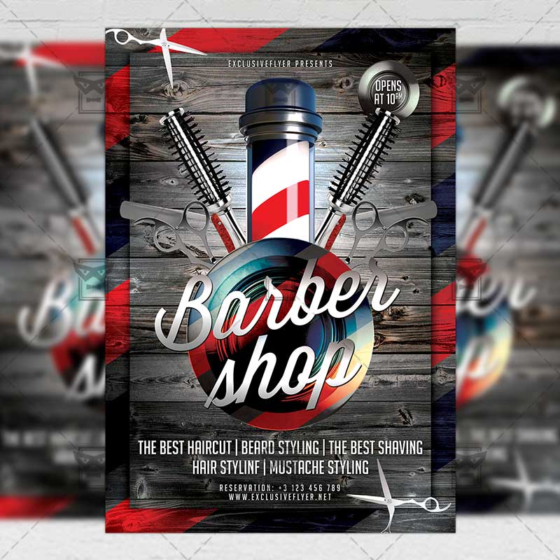 Tren Gaya 88 Barber Shop Flyers